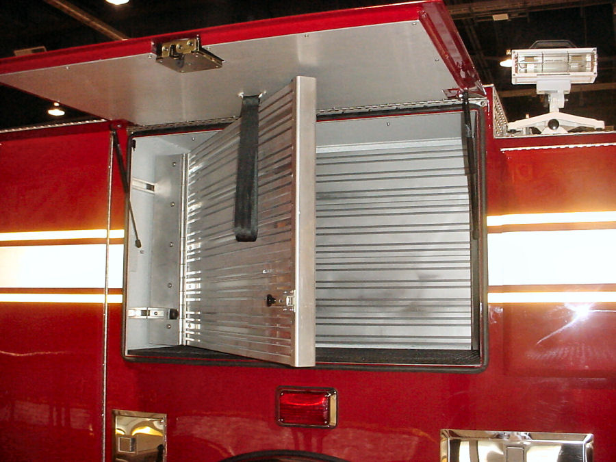 KME 100' Rear Mount Aerialcat Ladder